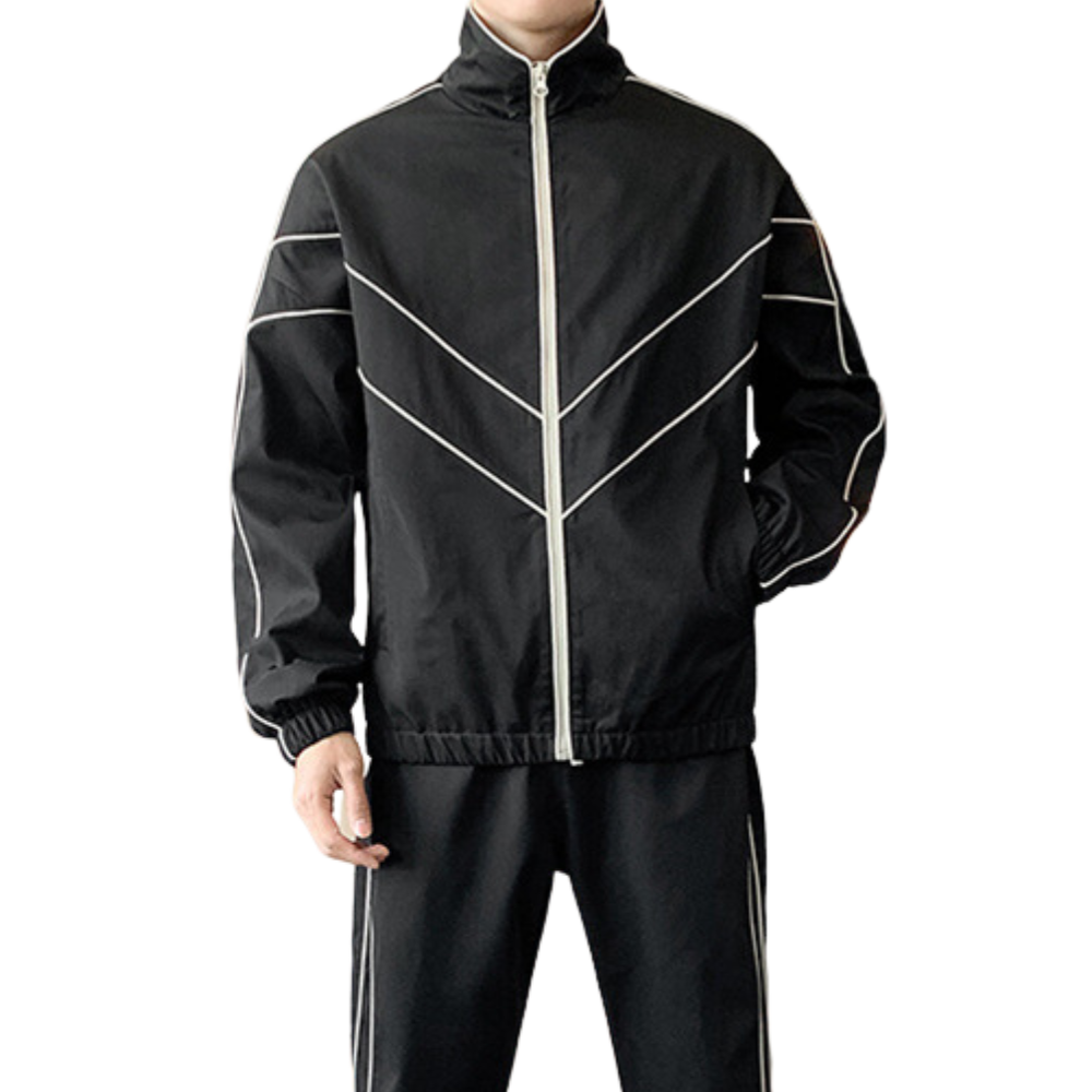 Reflective Stripes Track Jacket – ReflectiveClo
