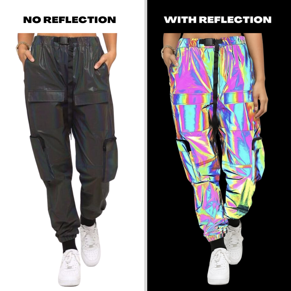 Holographic Cargo Pants – ReflectiveClo