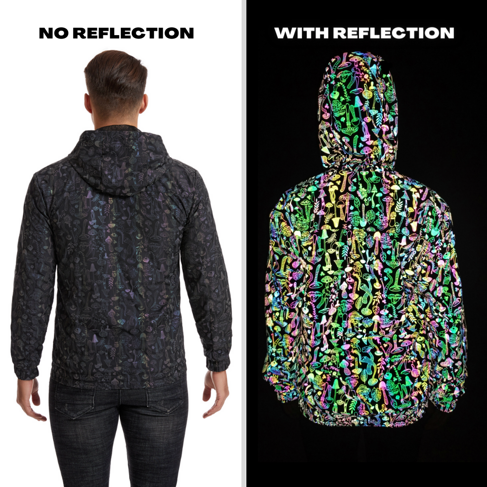 Holographic Jacket "Shrooms" – ReflectiveClo
