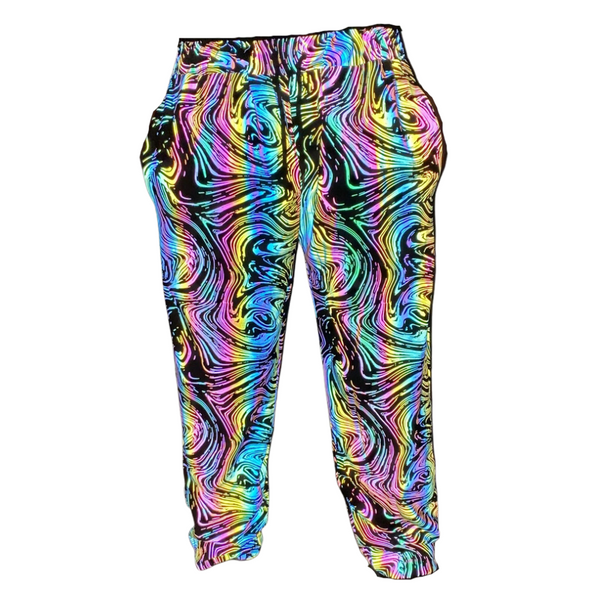 Holographic Pants "Wavy" – ReflectiveClo