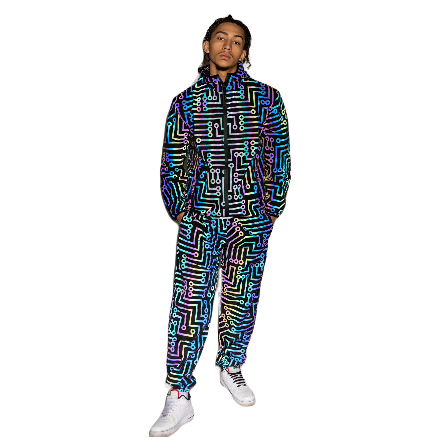 Holographic Tracksuit "Circuit" – ReflectiveClo