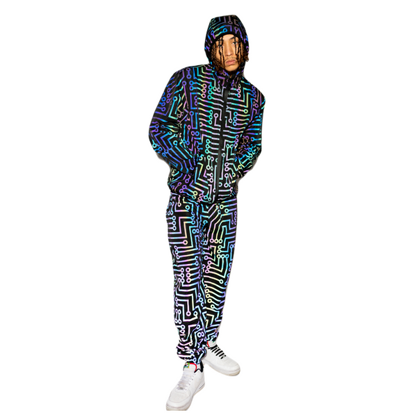 Holographic Tracksuit "Circuit" – ReflectiveClo