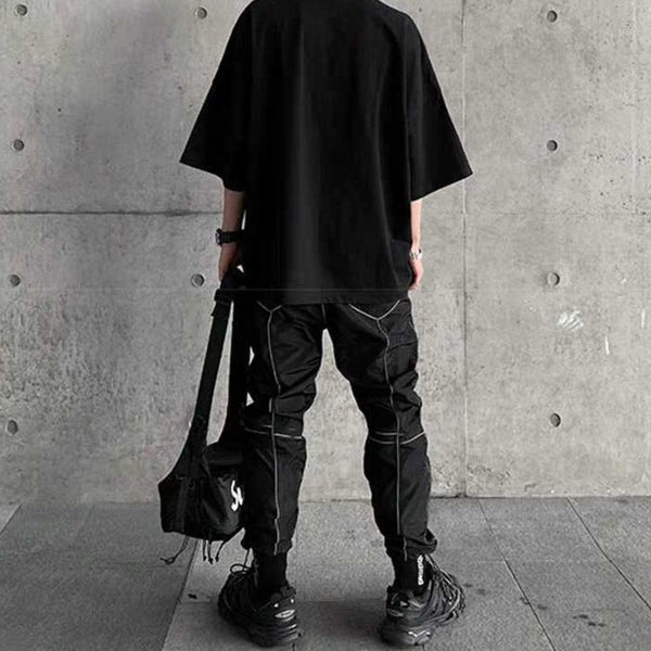 Techwear Pants Reflective Stripes – ReflectiveClo