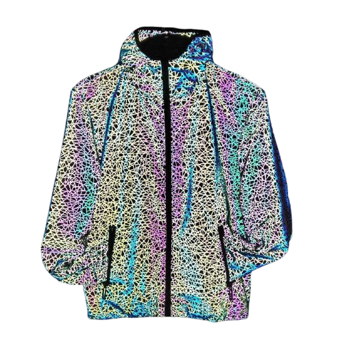 Holographic Jacket "Web Pattern" – ReflectiveClo