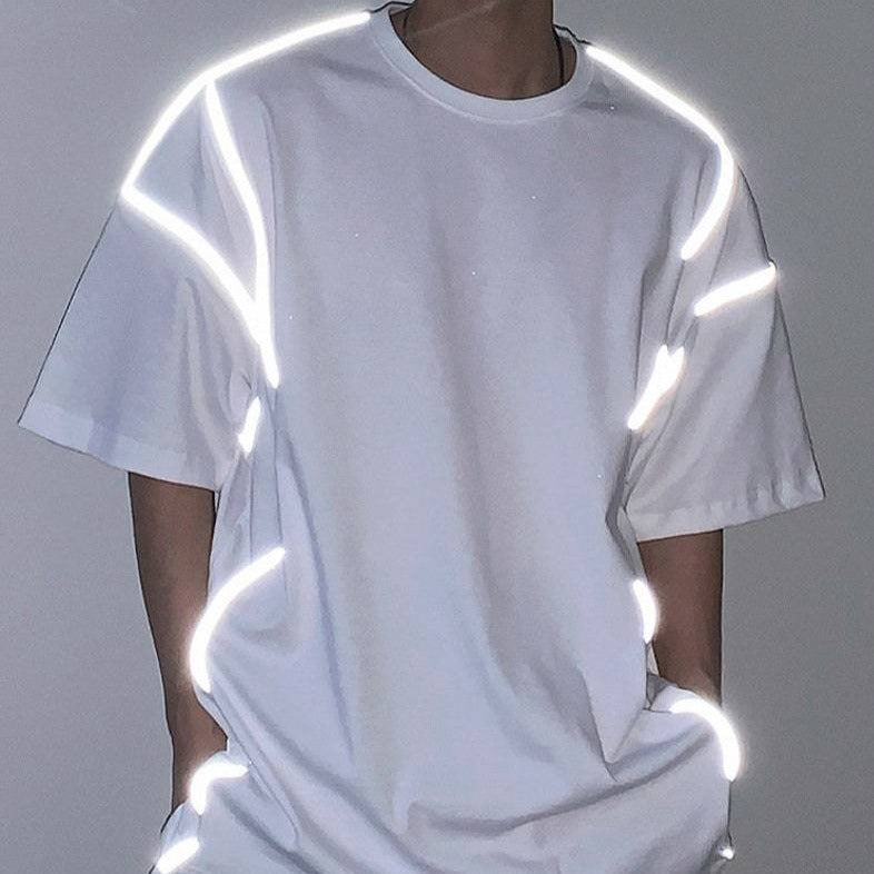 Reflective T-Shirt "Lines" – ReflectiveClo