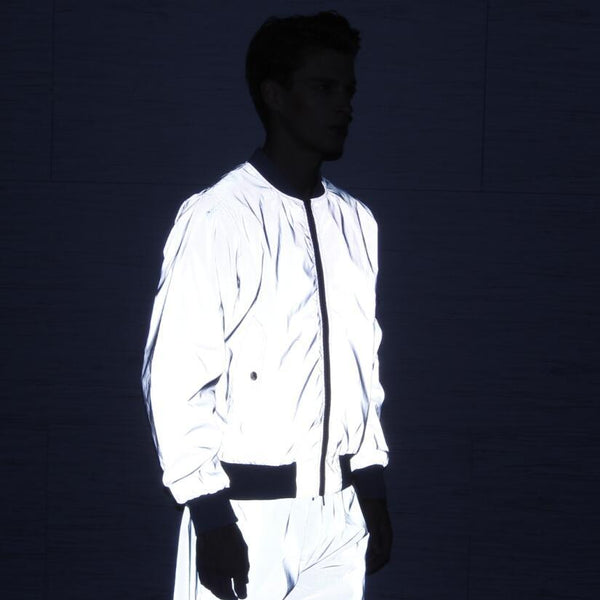 Reflective Bomber Jacket – ReflectiveClo